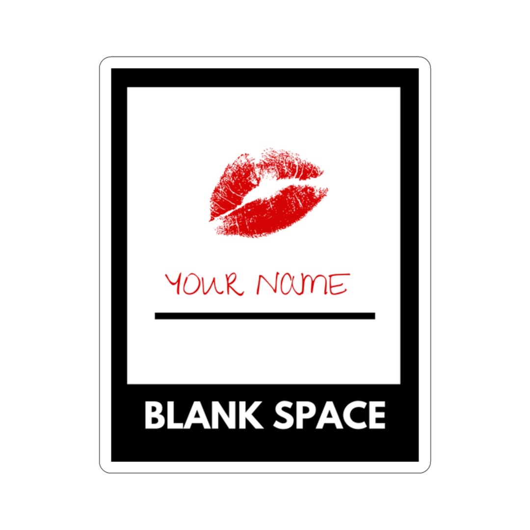 Taylor Swift 1989 Blank Space Sticker 2"x2" - Etsy