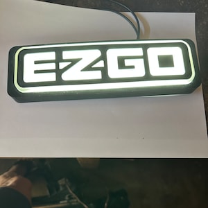 EZGO Golf Cart TXT, RXV White Led Emblem, Logo, Nameplate, Sticker - Etsy