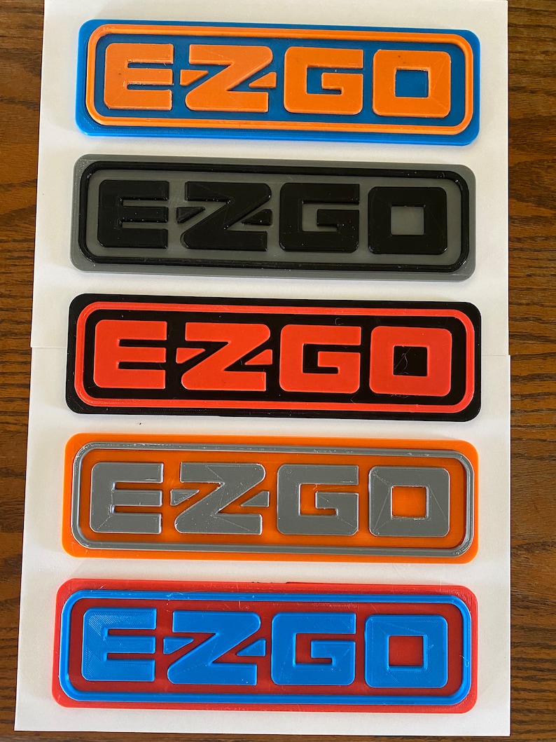 EZGO, Yamaha, Club Car Golf Cart Emblems, Nameplates and Badges - Etsy