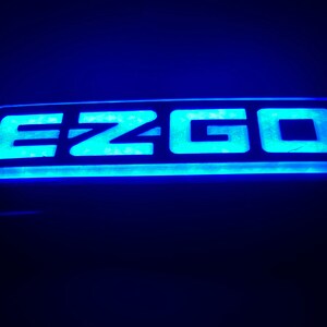 EZGO Golf Cart TXT, RXV Blue Led Emblem, Logo, Nameplate, Sticker - Etsy
