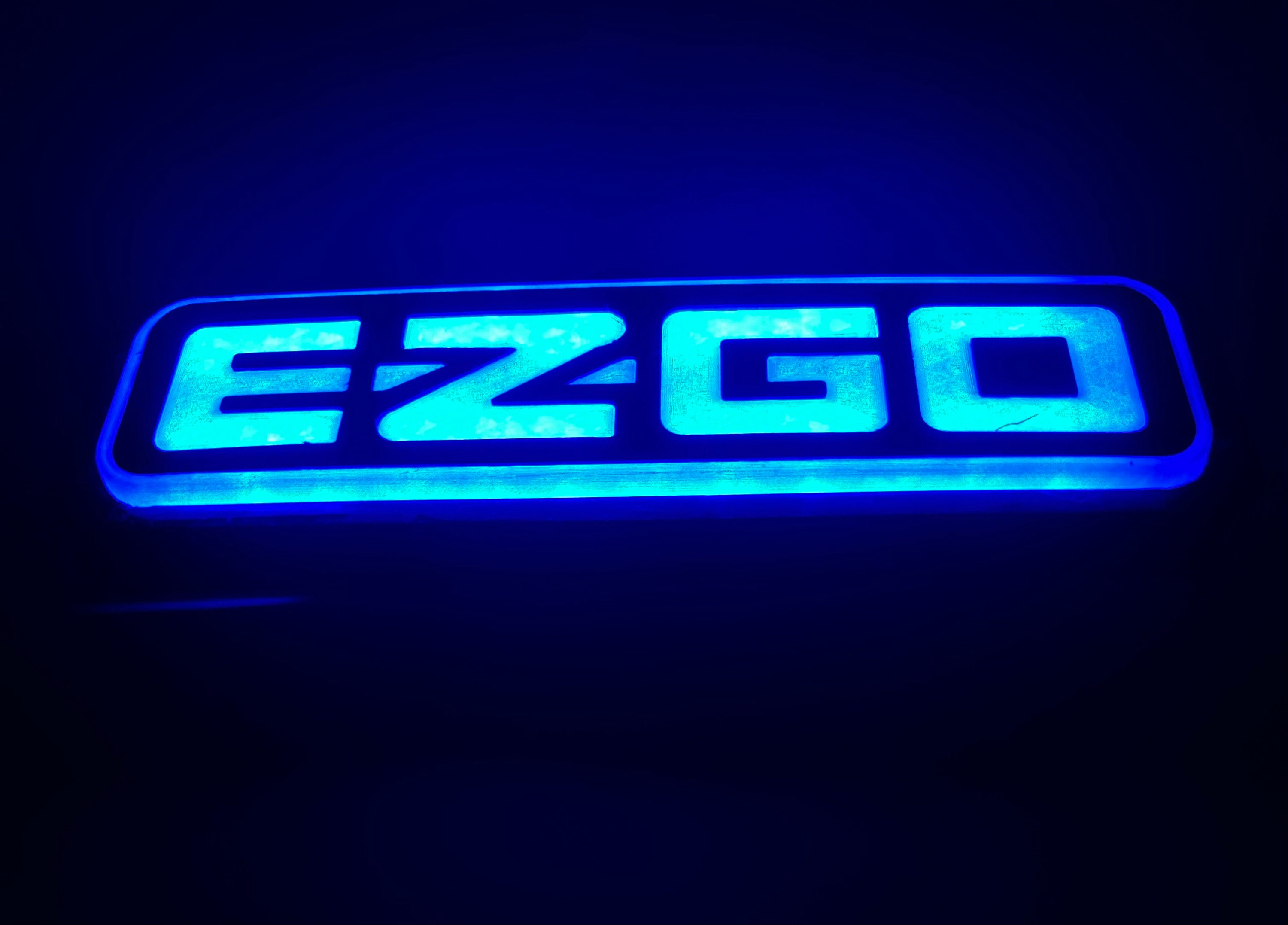 EZGO Golf Cart TXT, RXV Blue Led Emblem, Logo, Nameplate, Sticker - Etsy