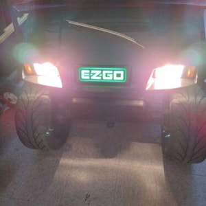 EZGO Golf Cart TXT, RXV Green Led Emblem, Logo, Nameplate, Sticker - Etsy