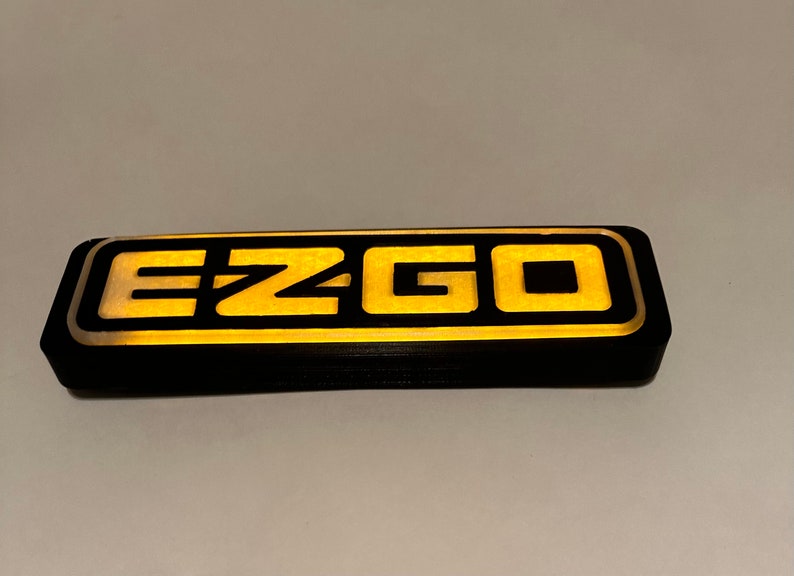 EZGO Golf Cart TXT, RXV Yellow Led Emblem, Logo, Nameplate, Sticker - Etsy