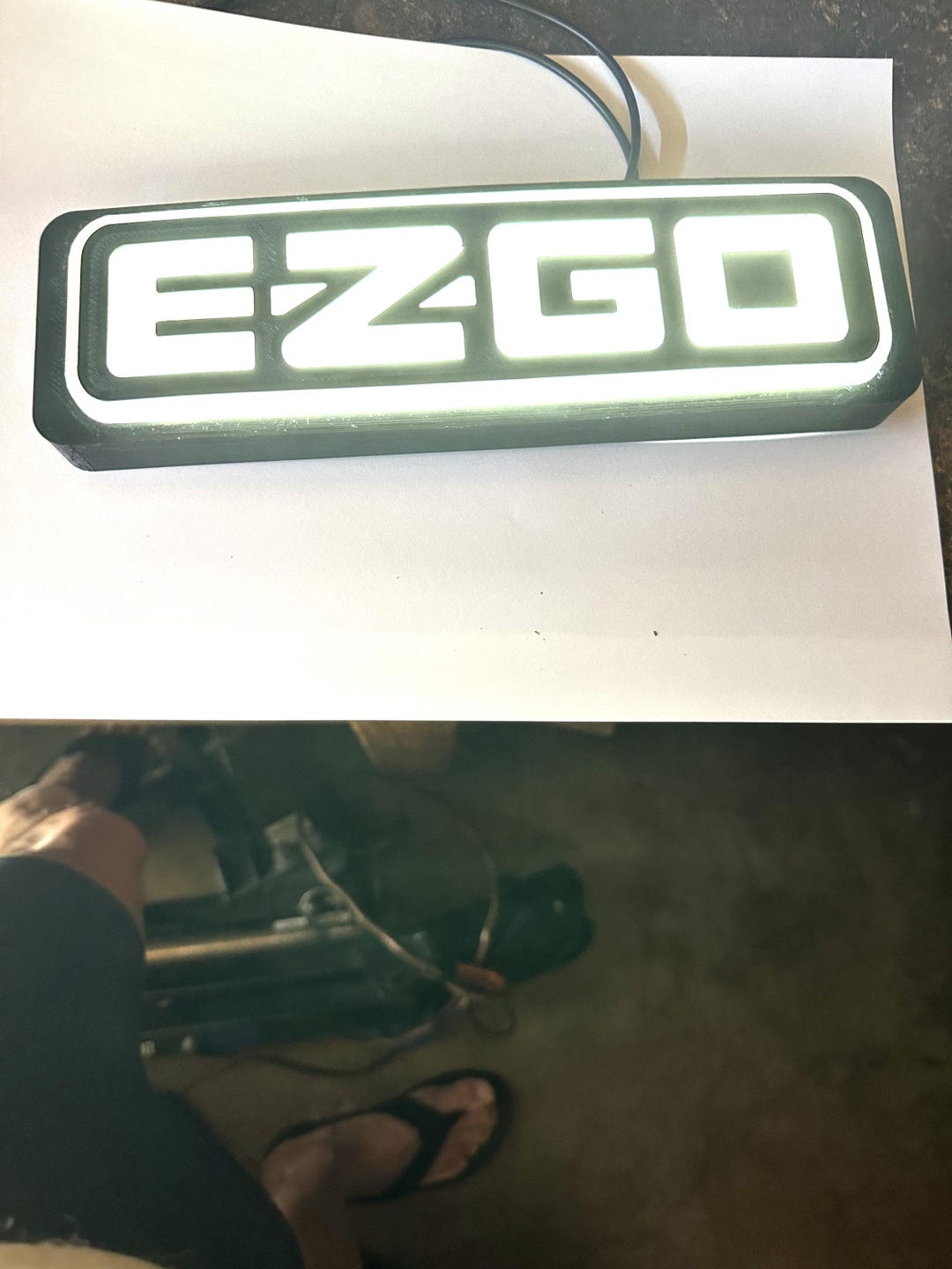 EZGO Golf Cart TXT, RXV White Led Emblem, Logo, Nameplate, Sticker - Etsy