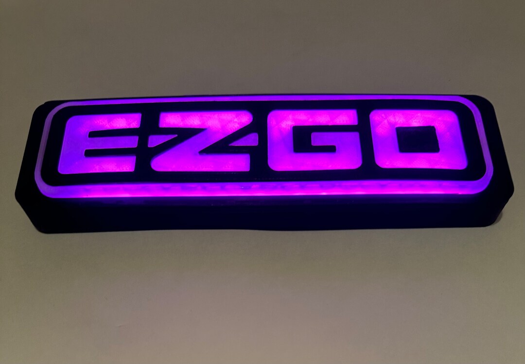 EZGO Golf Cart TXT, RXV Purple Led Emblem, Logo, Nameplate, Sticker - Etsy