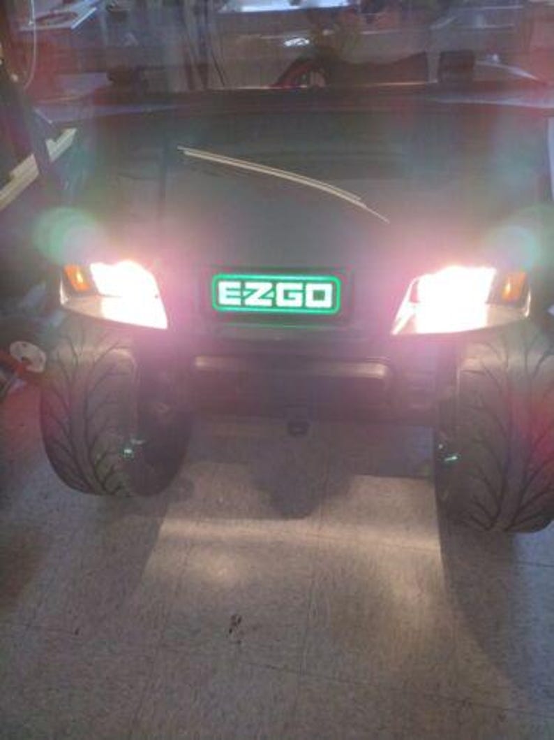 EZGO Golf Cart TXT, RXV Purple Led Emblem, Logo, Nameplate, Sticker - Etsy