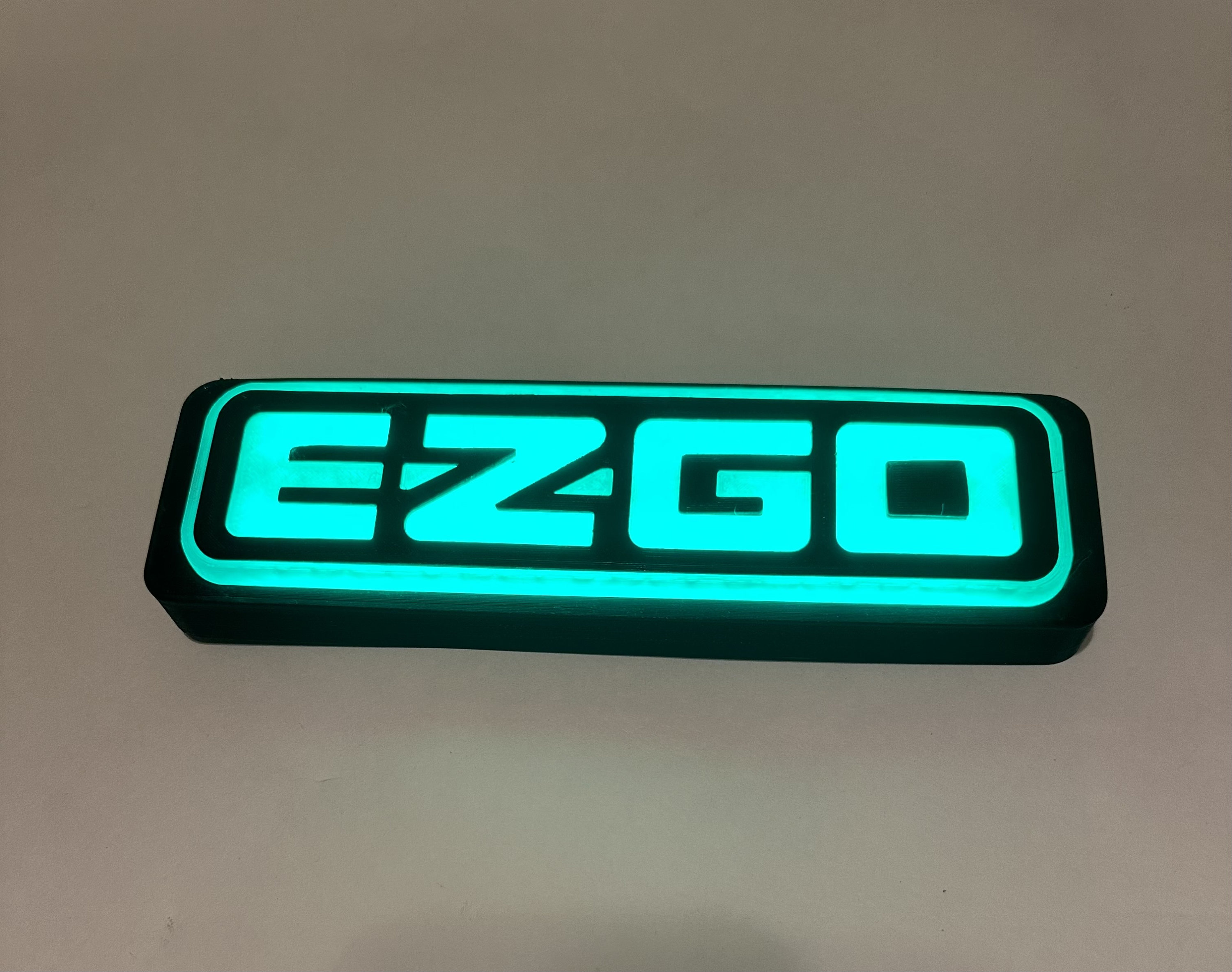 EZGO Golf Cart TXT, RXV Green Led Emblem, Logo, Nameplate, Sticker - Etsy