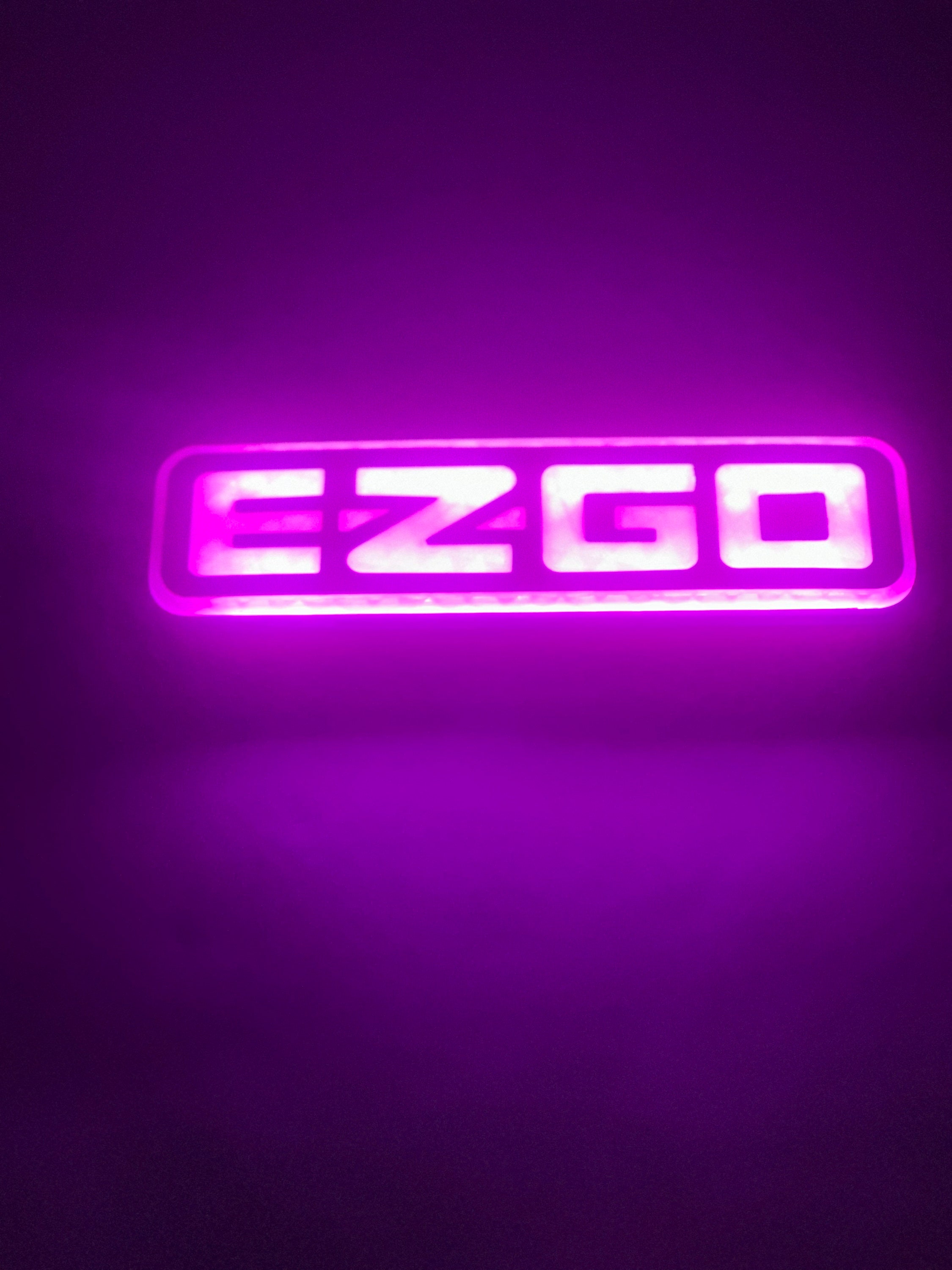 EZGO Golf Cart TXT, RXV Purple Led Emblem, Logo, Nameplate, Sticker - Etsy