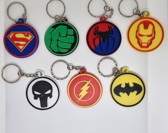 3D Printed Classic Batman Logo Keychain - Etsy