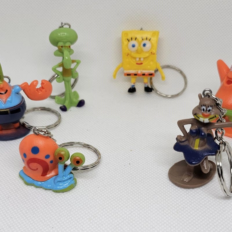 Spongebob Keychain - Etsy