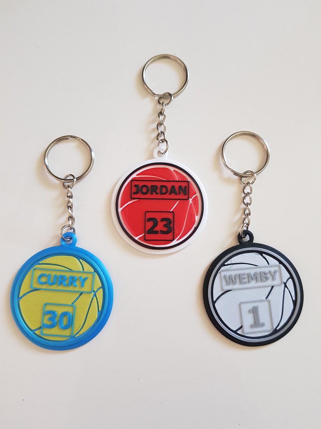 Personalized Basketball Key Ring, 3D Printing Gift Idea in PLA - Etsy