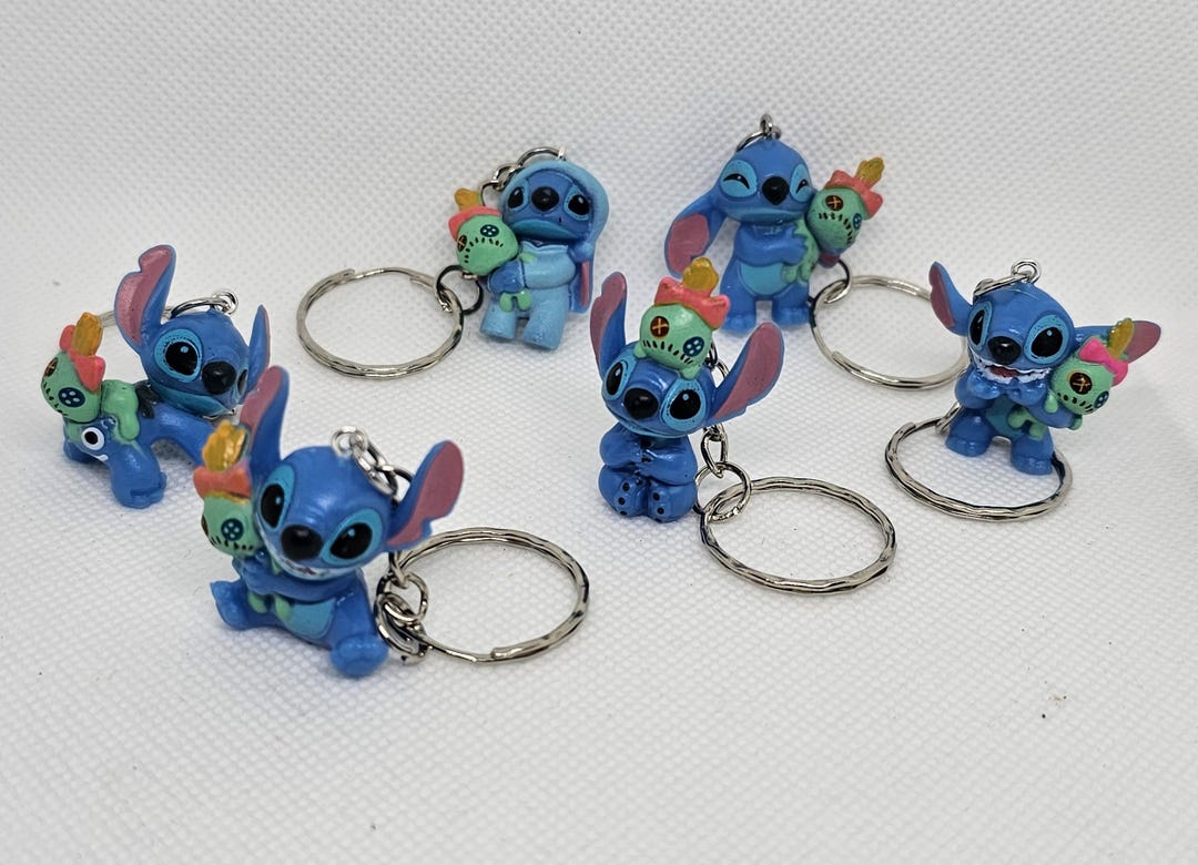 Disney Stitch Keychain, Children's Gift Idea - Etsy