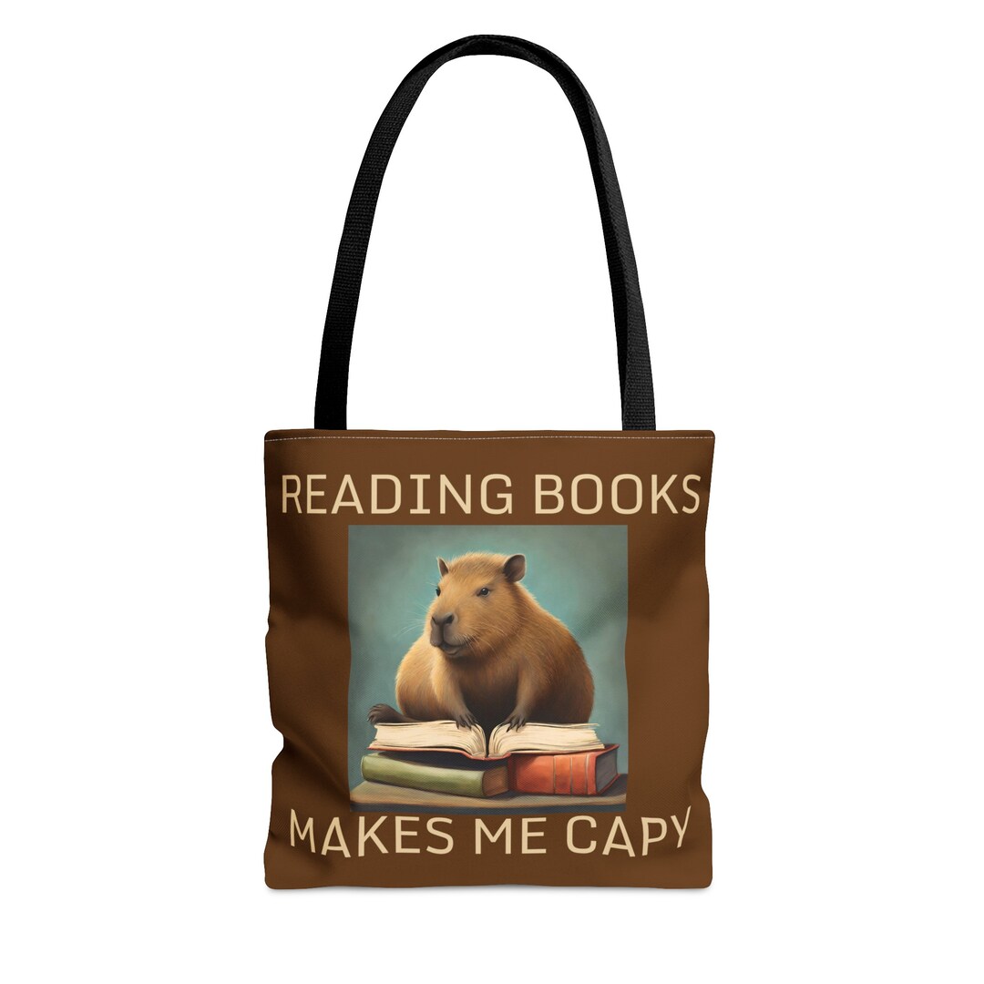Capybara Books Tote Bag AOP - Etsy