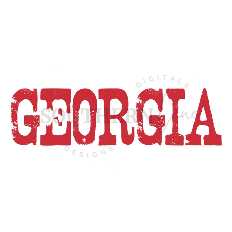 Georgia PNG Distressed Georgia PNG Retro GA Png Instant Download, Sport ...