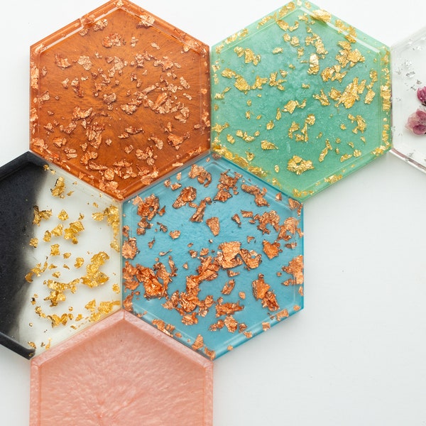 Epoxy Coasters - Etsy