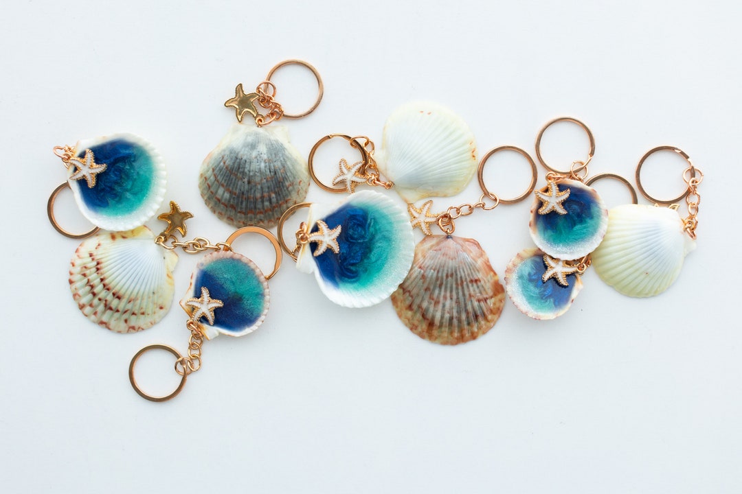 Real Florida Sea Shell Keychain | Handpicked Sea Shells | Handmade ...
