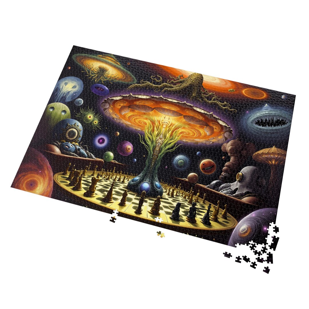 Surrealism Art Puzzle 06 Psychedelic Fantasy Challenge With Cosmic ...