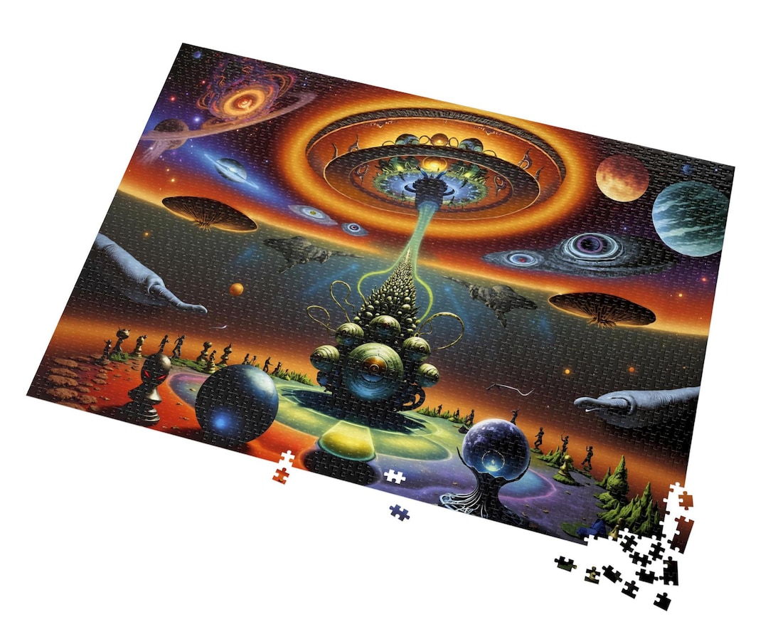 Surrealism Art Puzzle #12 Psychedelic Fantasy Challenge With Cosmic ...