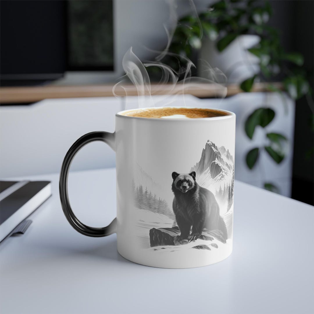 Wild Wolverine Color Morphing Mug - Heat-reactive 11oz Ceramic Gift ...