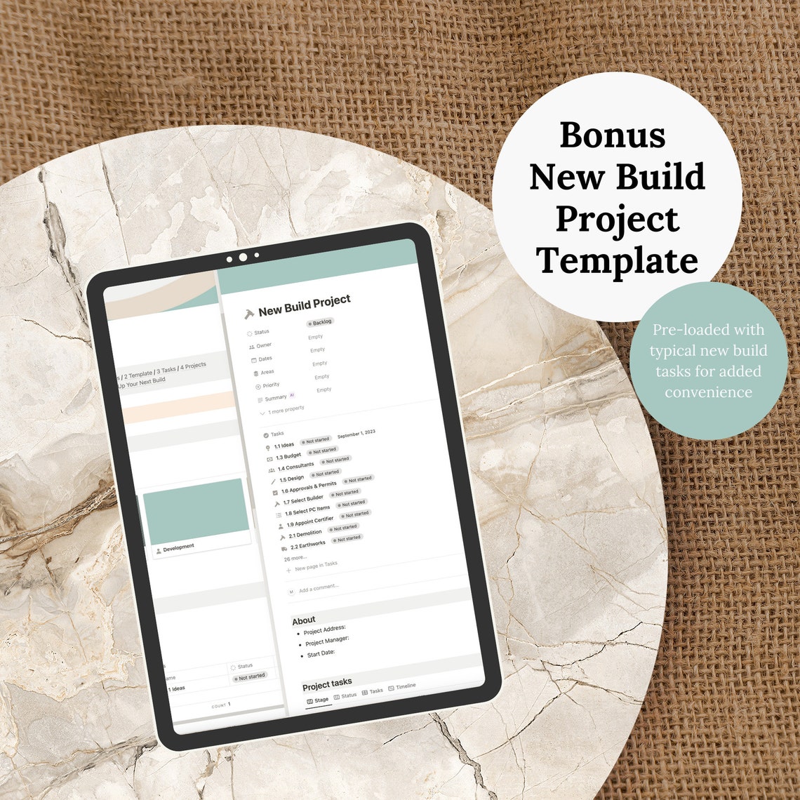 The Ultimate New Build Project Tracker Digital Notion - Etsy