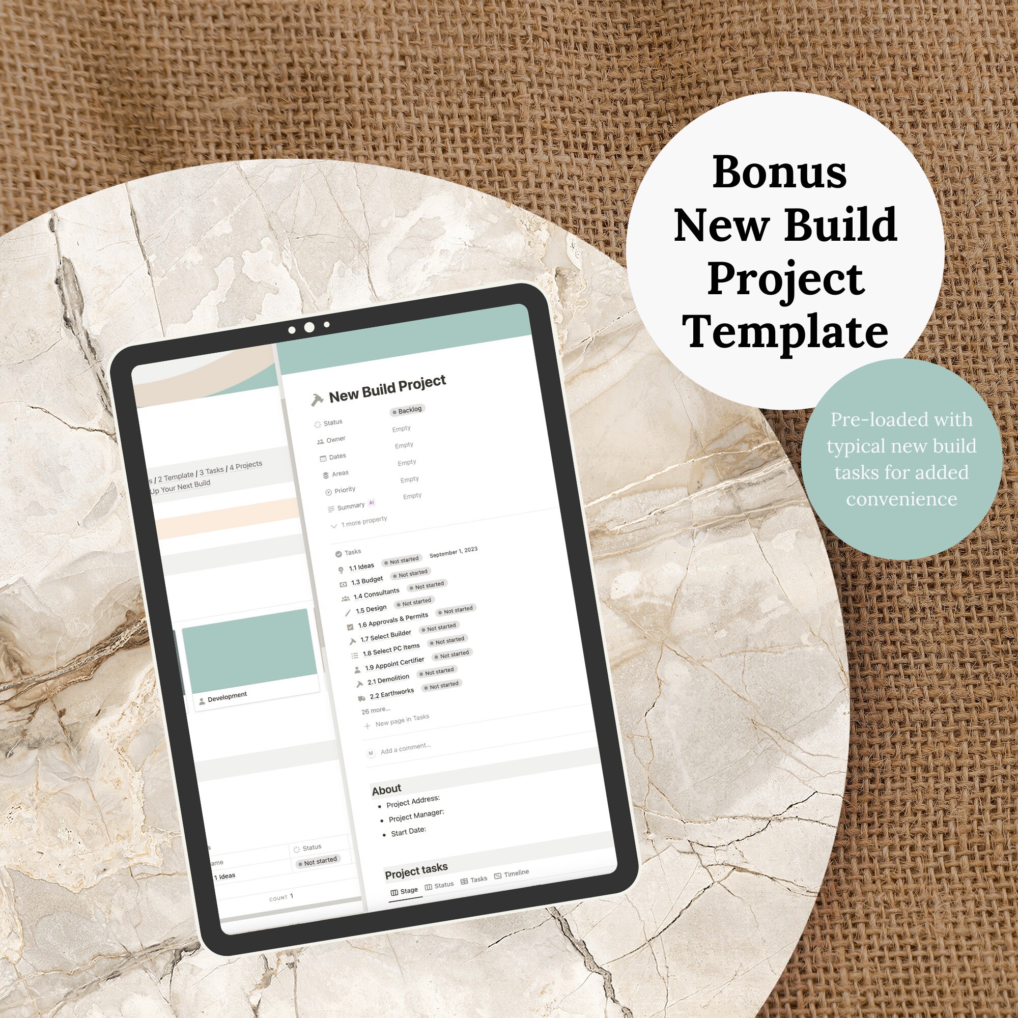 The Ultimate New Build Project Tracker Digital Notion - Etsy