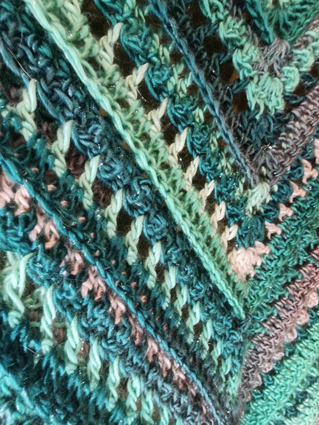 Empty Spaces Triangle Crocheted Shawl - Etsy
