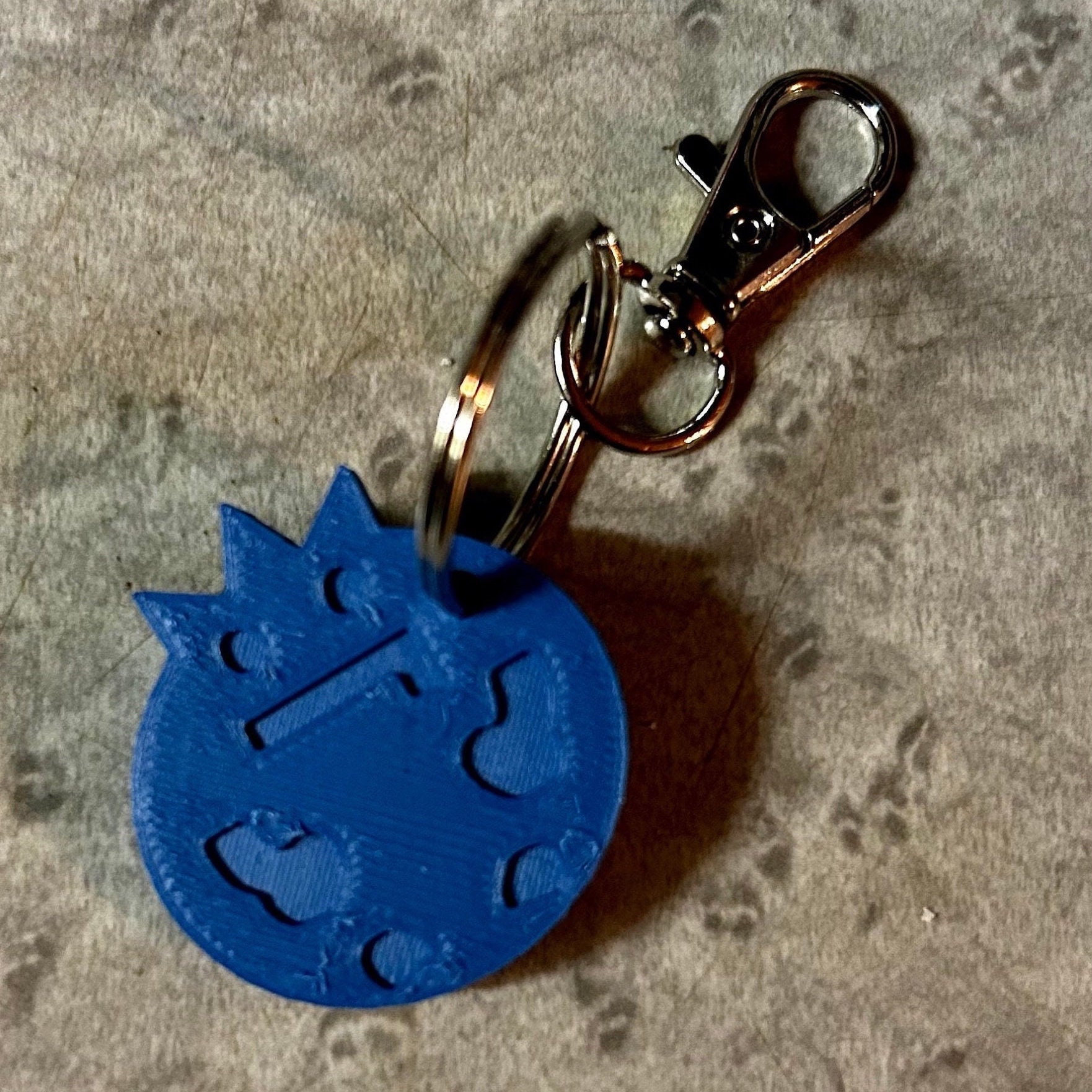 Blueberry Bro 3D Printed Keychain - Etsy