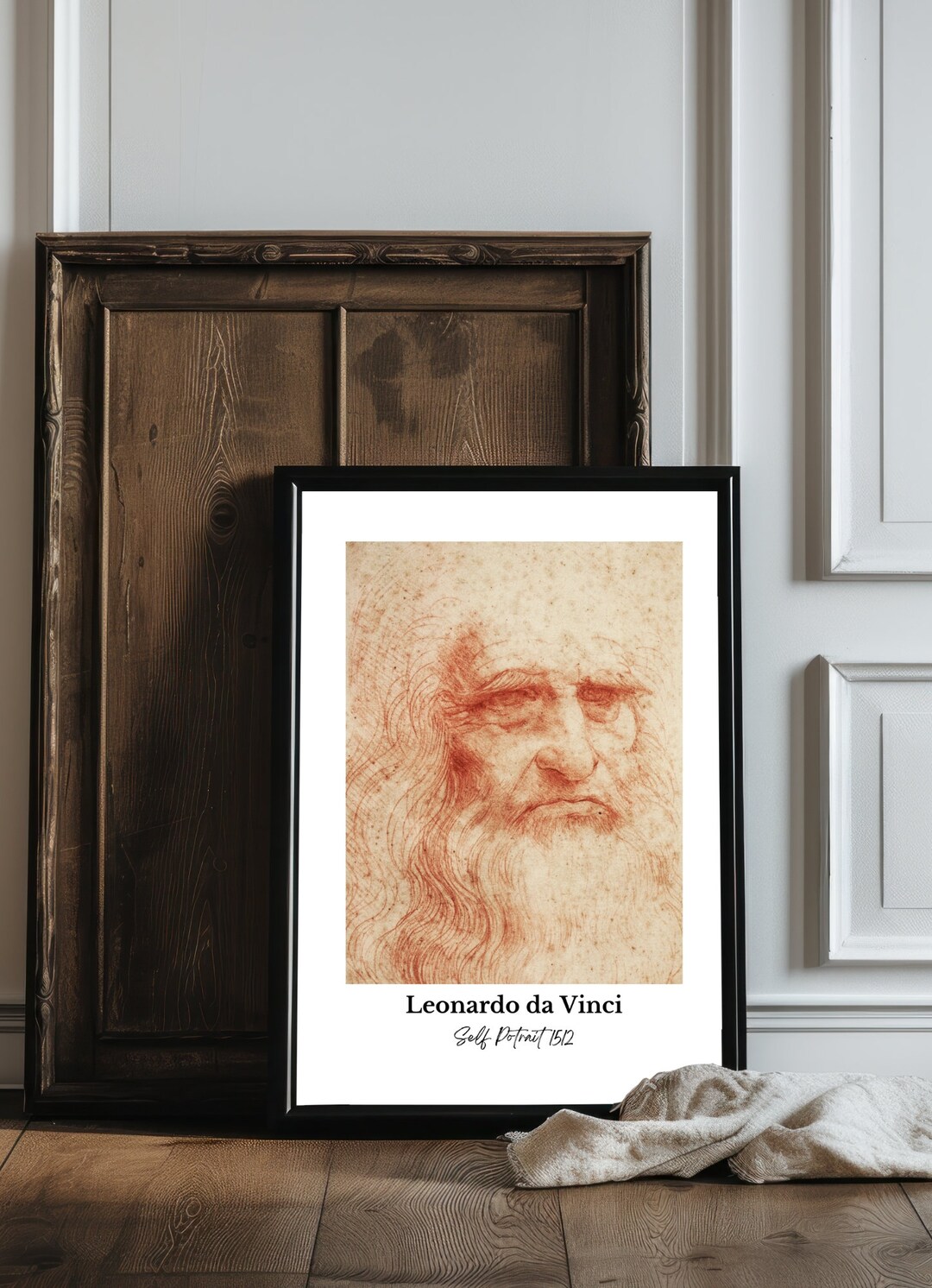 High-quality Leonardo Da Vinci Self-portrait Digital Print ...