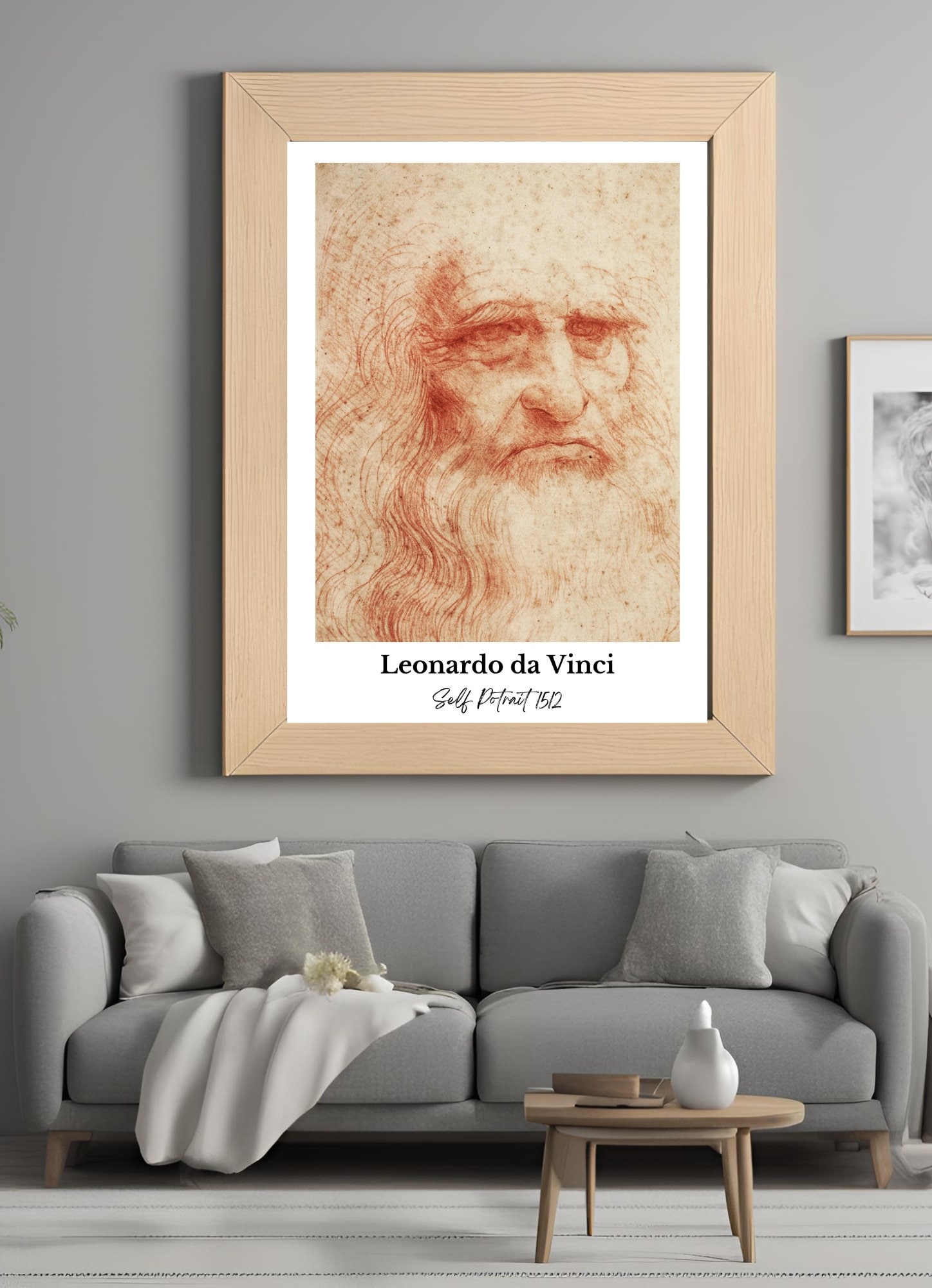 High-quality Leonardo Da Vinci Self-portrait Digital Print ...