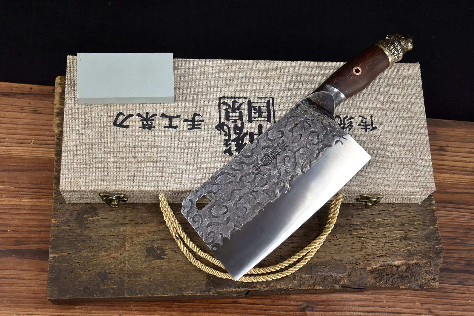 Handmade Chinese Cleaver Chef Knife Bones Chopping Butcher Tool Kitchen ...