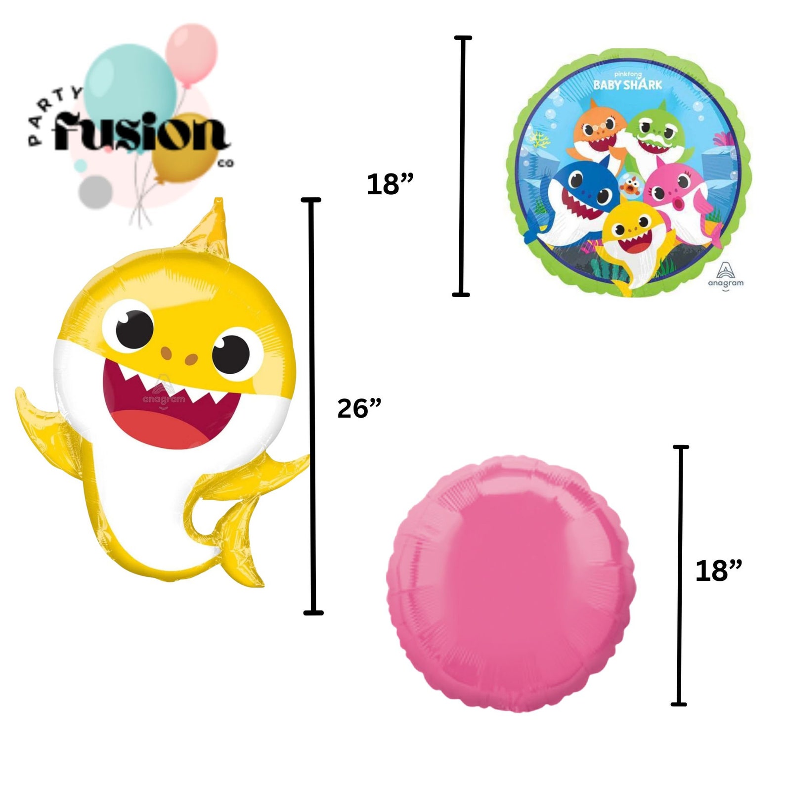 Baby Shark Balloon Baby Shark Party Decorations Doo Doo Doo Party Mommy ...