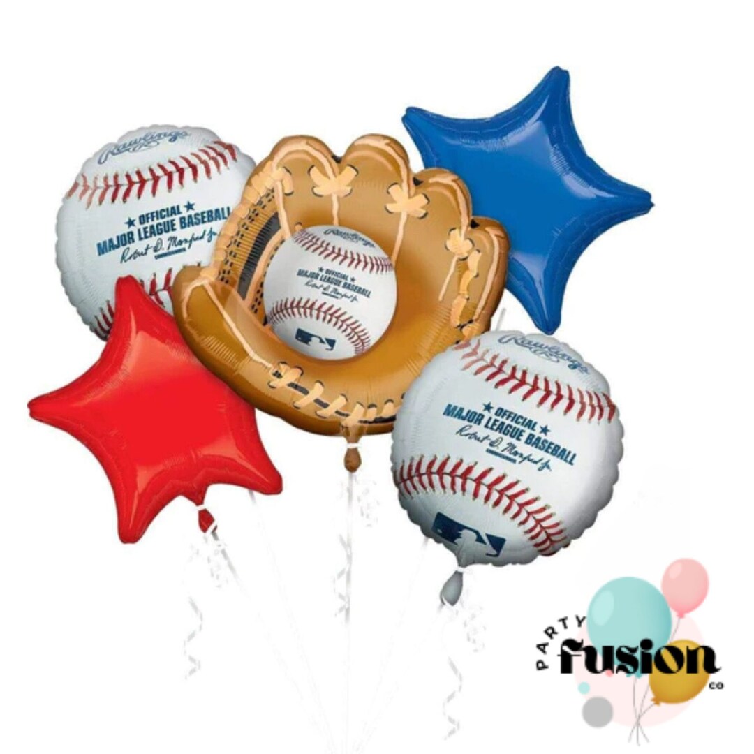 Baseball Balloon Set All-star Party Decor Sports Balloons Sports Party ...