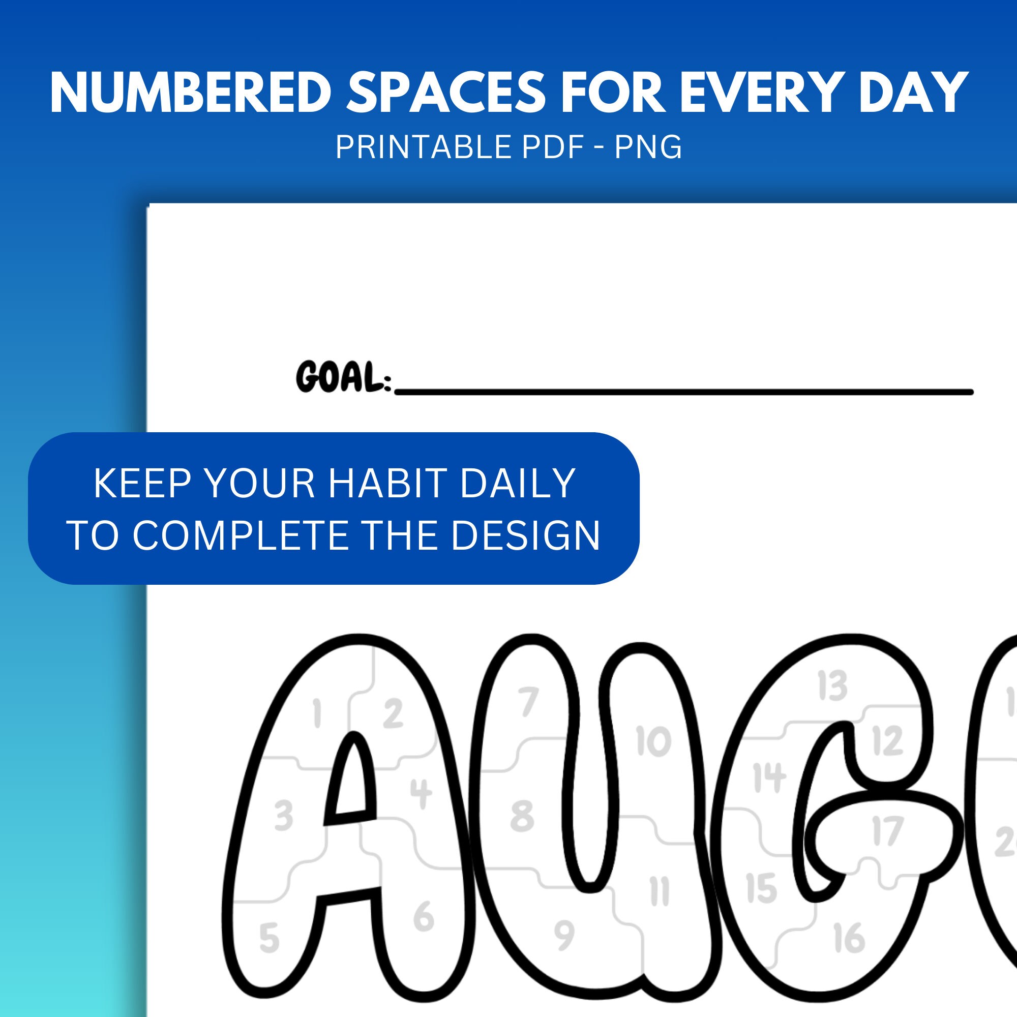 Monthly Habit Tracker Names of the Month Coloring Printable, Habit ...