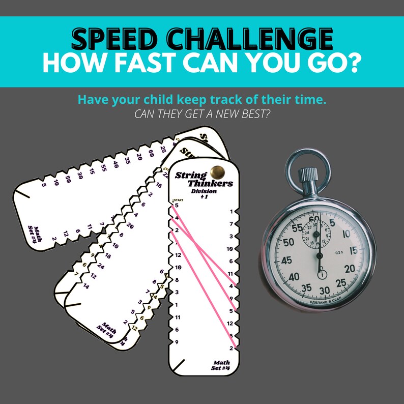 Math Facts: String Thinkers Math Wrap Bundle Self-correcting - Etsy