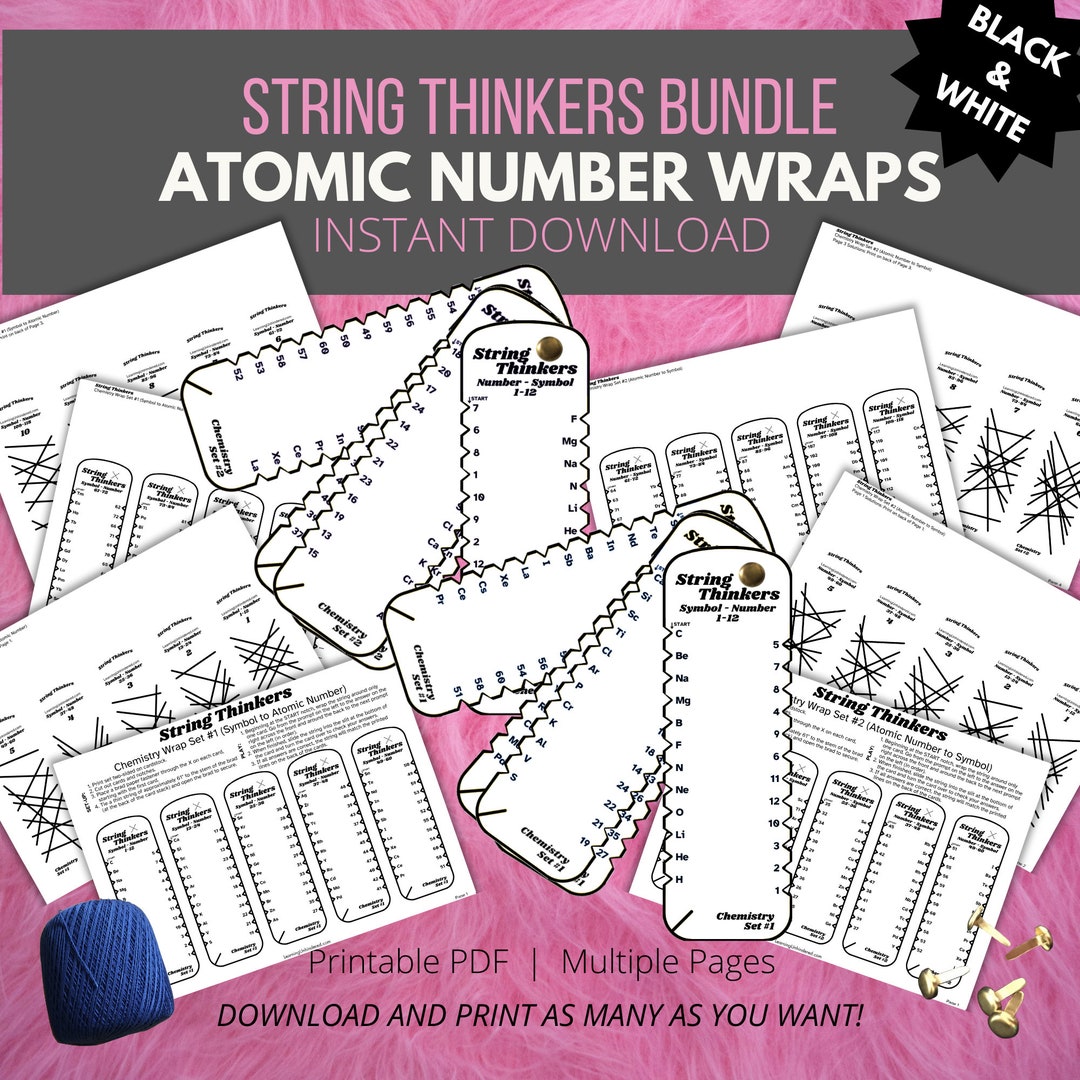 Atomic Numbers: String Thinkers Chemistry Wraps, Self-correcting ...