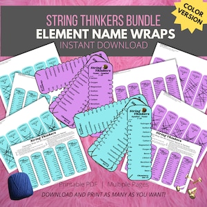 Periodic Table Element Names: String Thinkers Chemistry Wraps, Self ...