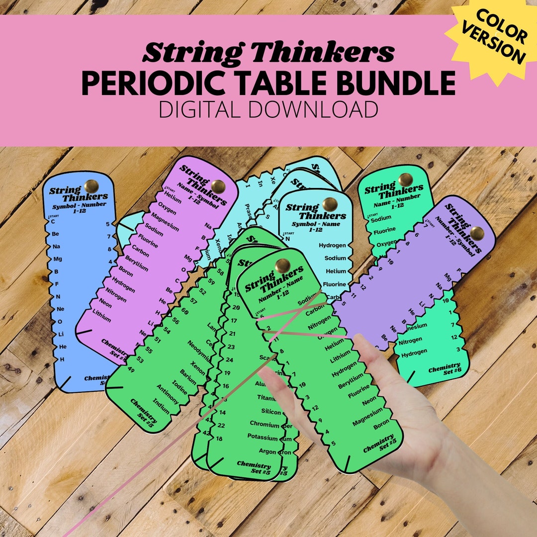Periodic Table Bundle: String Thinkers Chemistry Wraps - Etsy