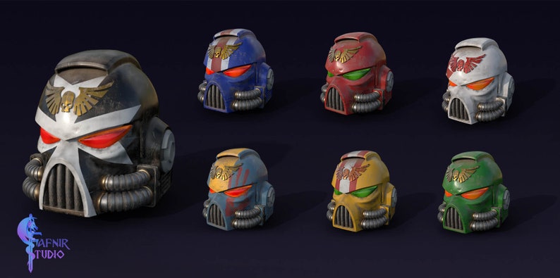 Helmet Space Marine Templar Firstborn MKIII 40k STL File - Etsy