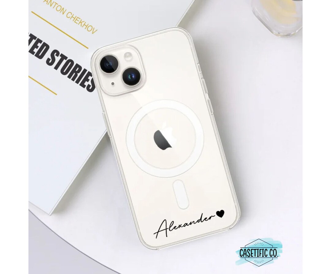 Personalized Name Magsafe Clear Phone Case Custom Name Magsage Phone ...