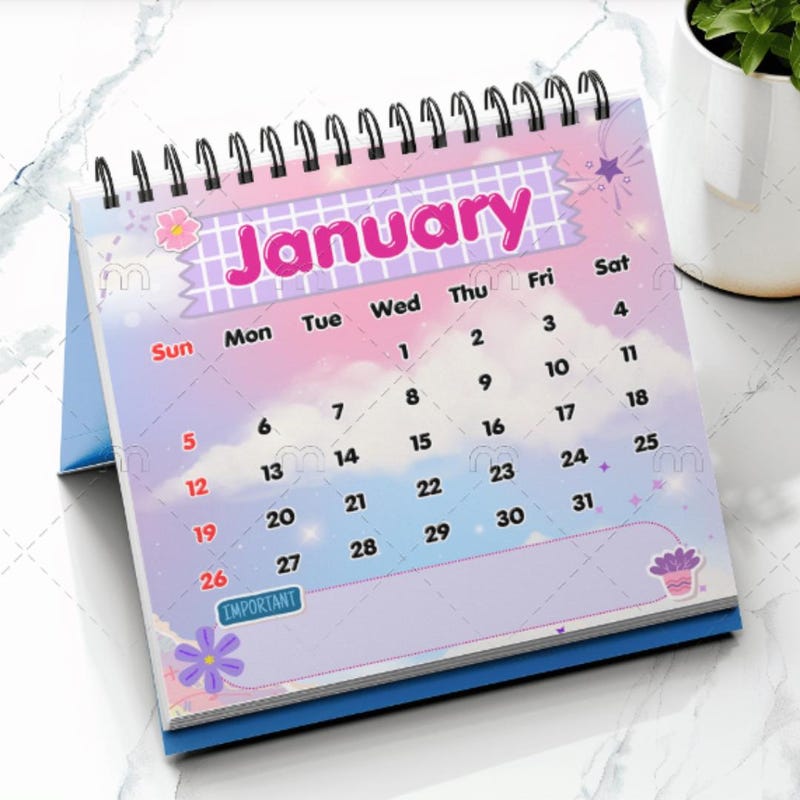 Mini Calendar - Etsy