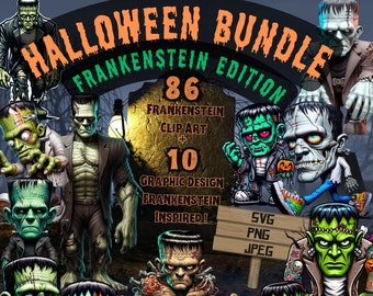 Frankenstein Monster Boy Halloween SVG PNG Clipart Laser - Etsy