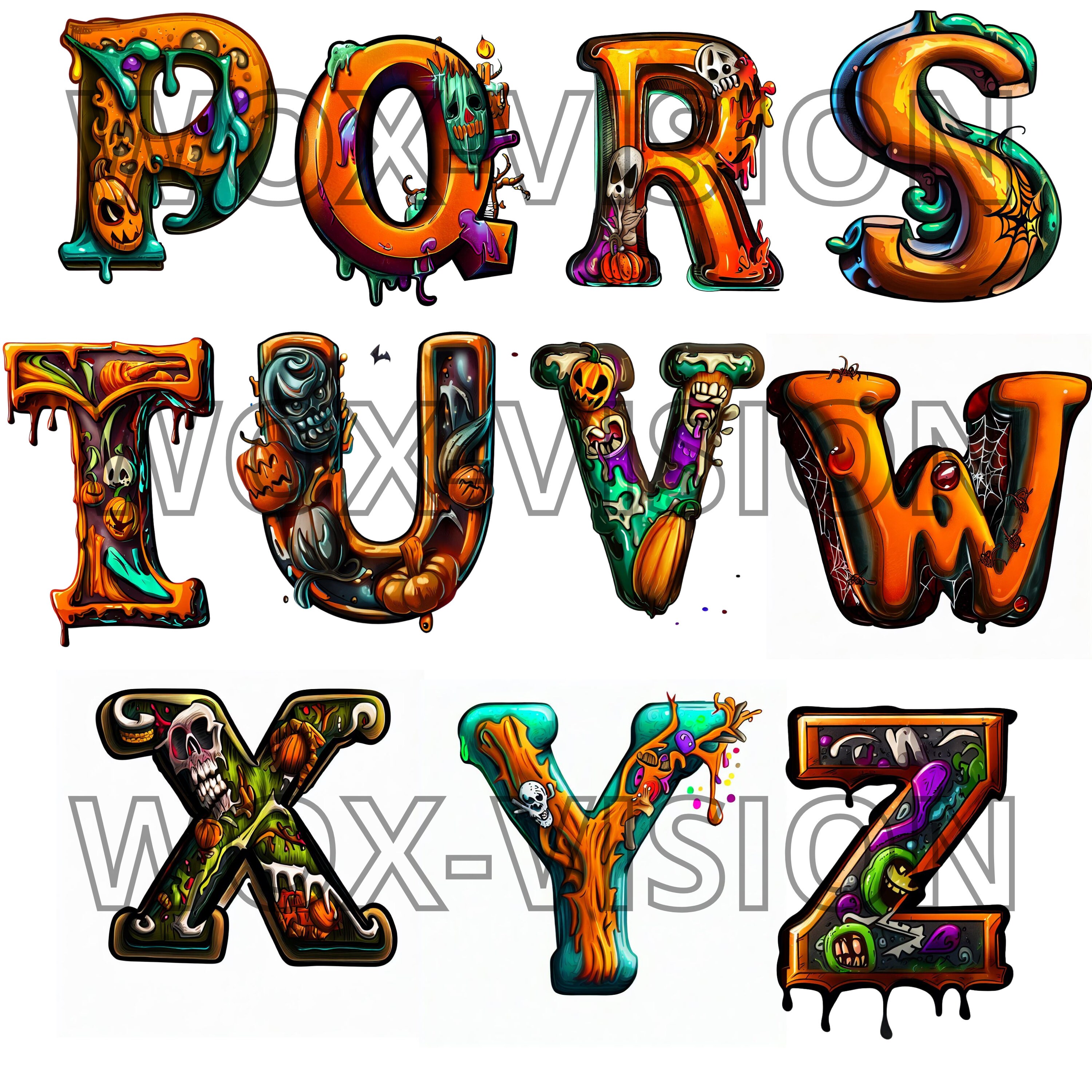 Halloween Font 2024 Spooky Font Horror Font Pumpkin Skull Font, Scary ...