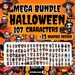 Mega Bundle Halloween , Halloween Clipart , Halloween Alphabet Letters ...