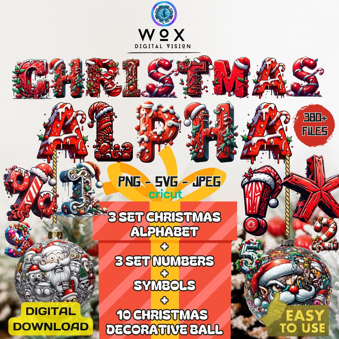 Happy Christmas 2024 Font Png Christmas Font Bundle Christmas Font ...