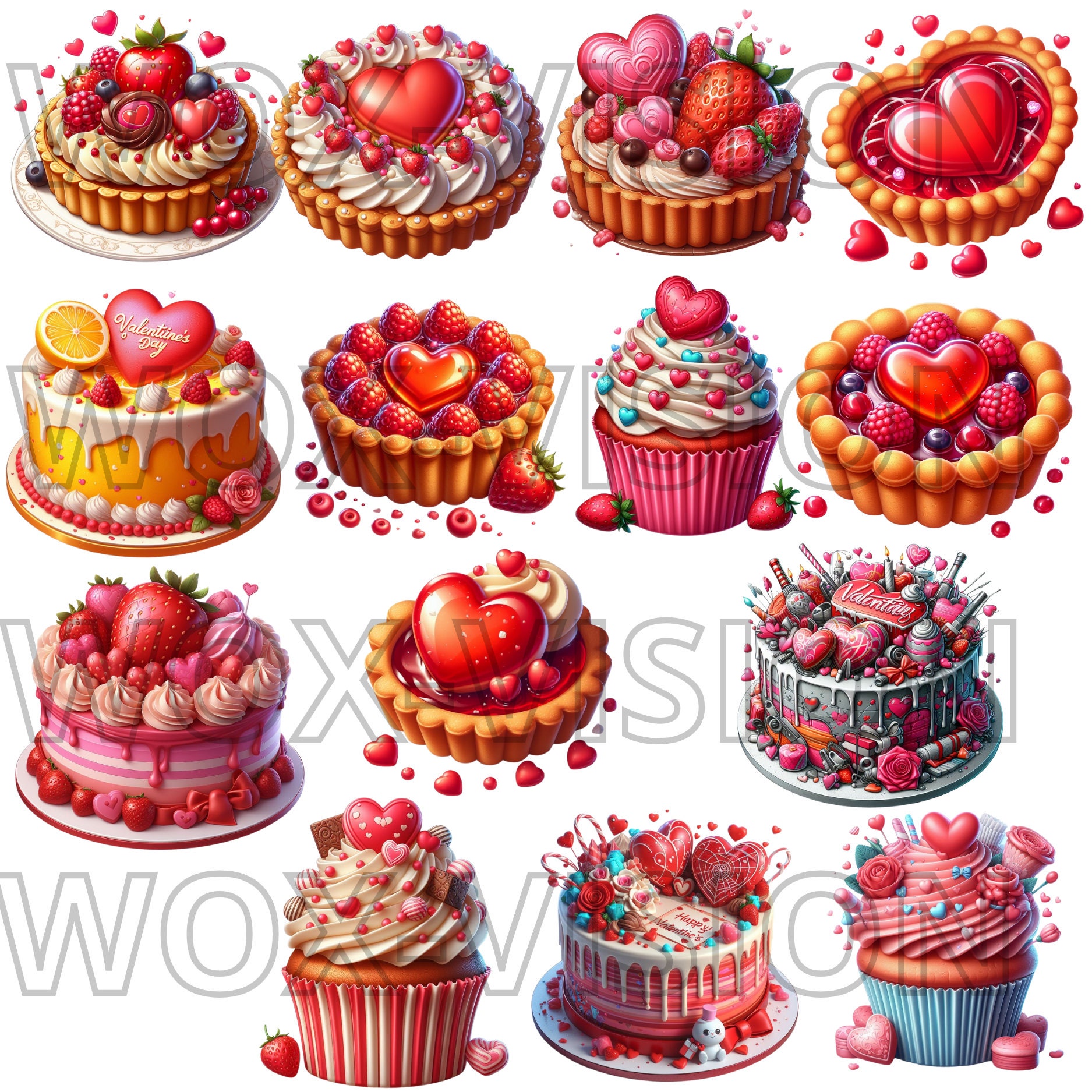 Valentines Cakes Clipart PNG Download,valentines Day Clipart,svg ...