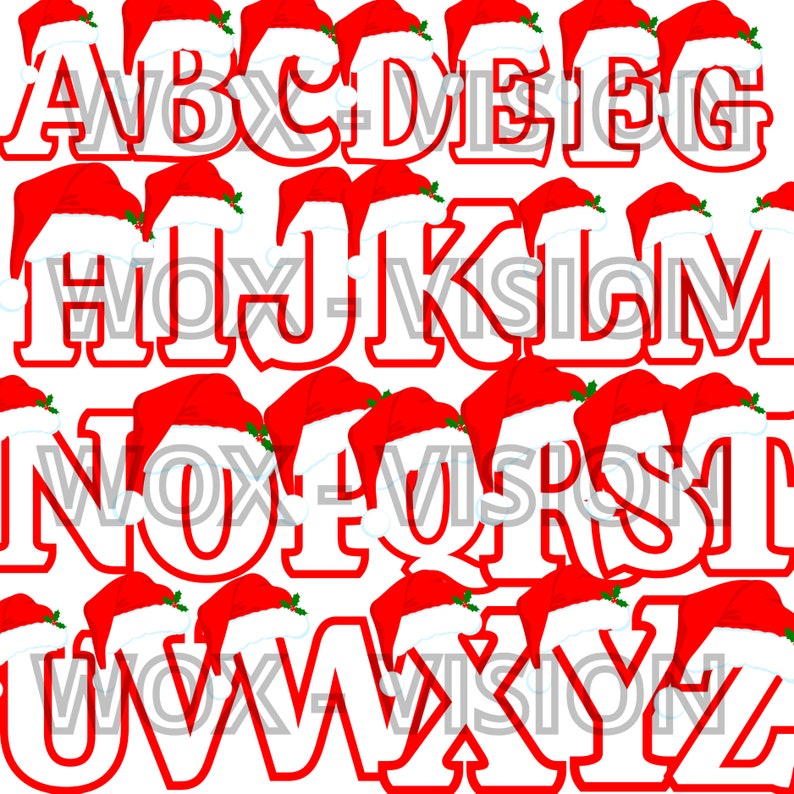 Christmas Font Letters Christmas Alphabet Png Christmas Font Christmas ...
