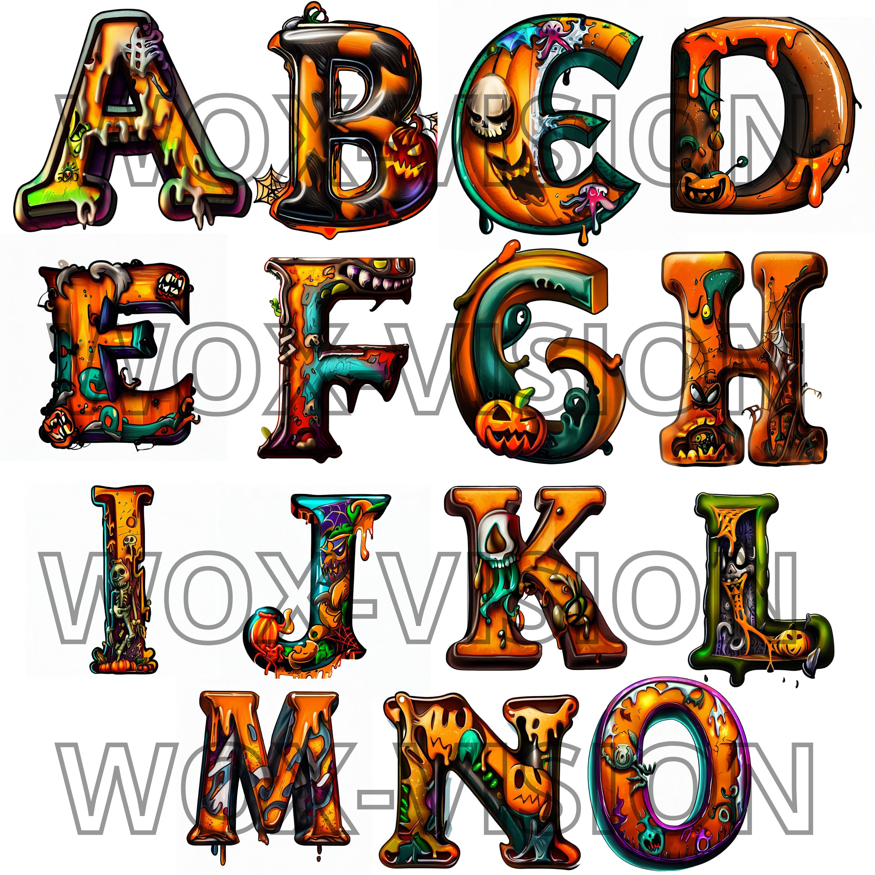 Halloween Font 2024 Spooky Font Horror Font Pumpkin Skull Font, Scary ...