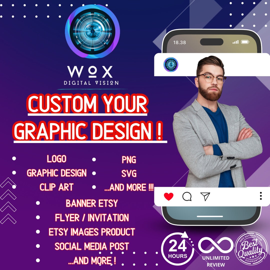 Hire a Graphic Designer , Custom Logo Design, Etsy Shop Banner , Custom ...