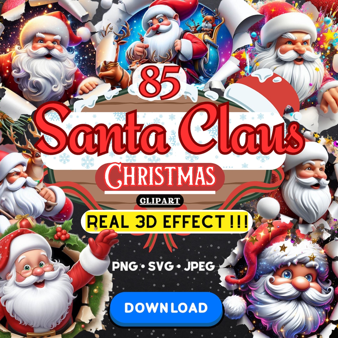 Santa Claus Clipart High Quality 3D , Santa Claus Clip Art , Christmas ...