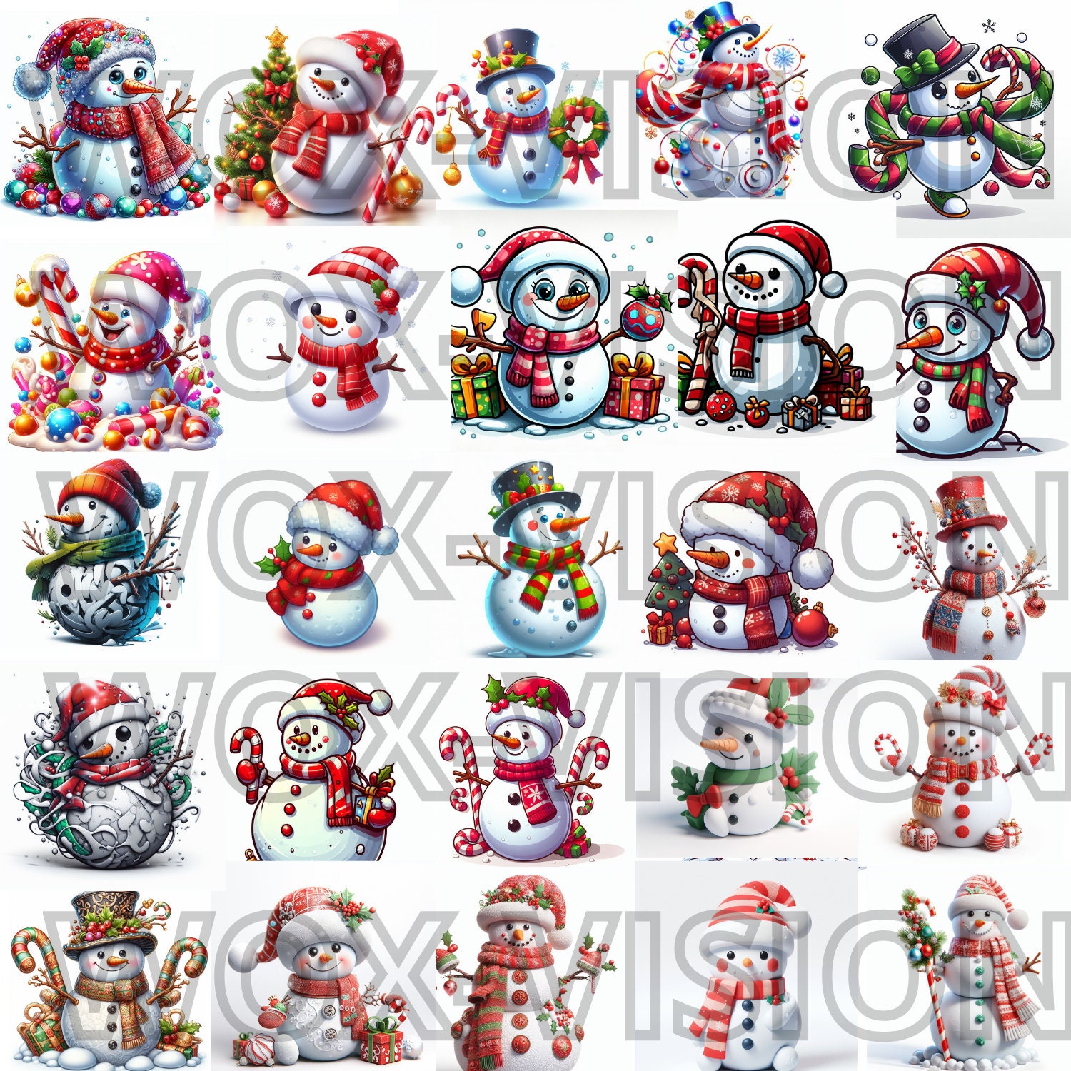 Snowman Svg , Christmas Clipart Png , Snowman Png Bundle, Xmas Snowman ...